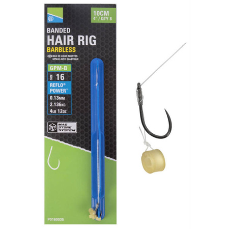 Preston GPM-B Banded Hair Rig 10cm size 14 | FEEDER \ Akcesoria \ przypony gotowe | iCarp.pl